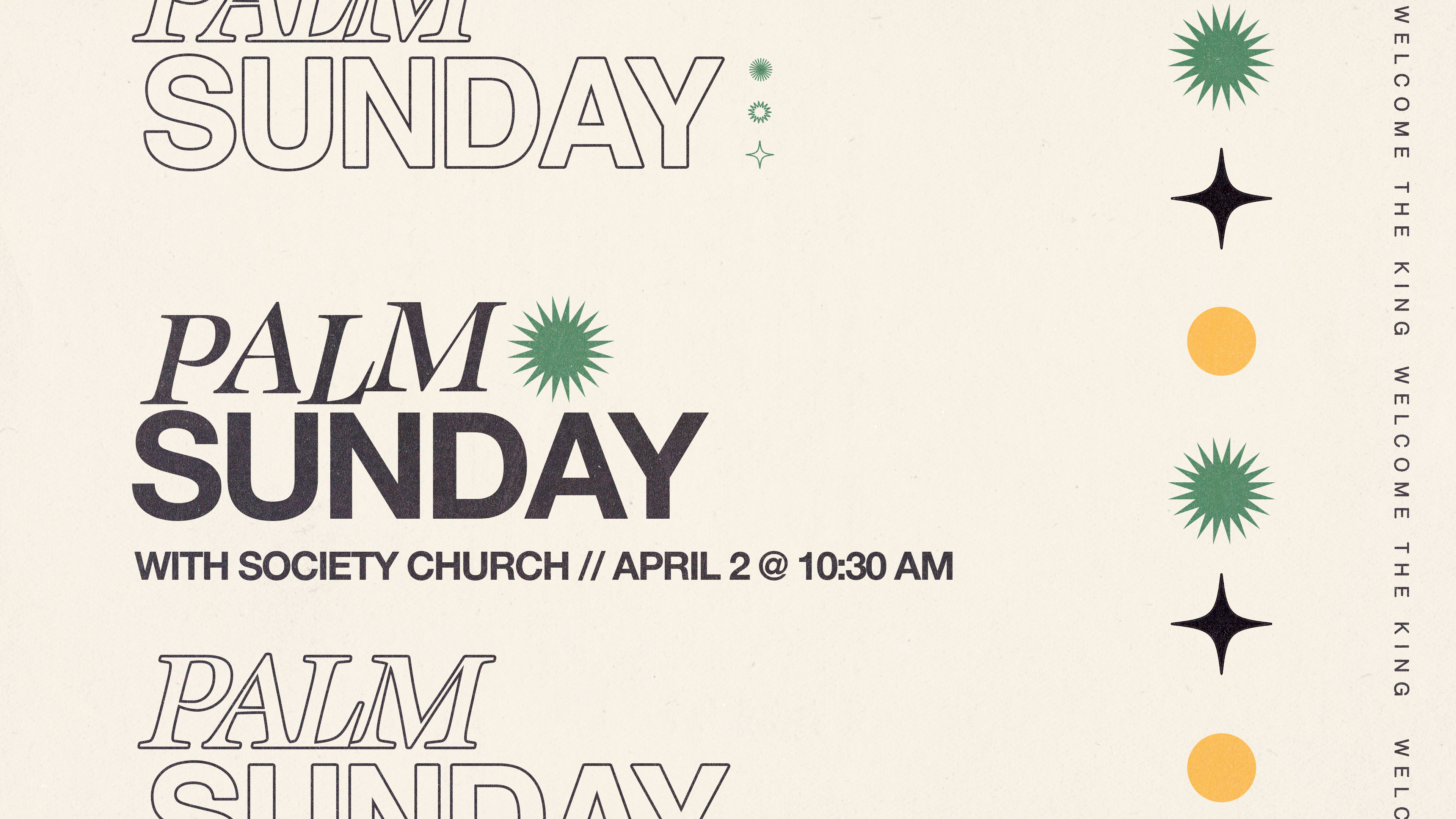Holy Week – Palm Sunday – Society Church